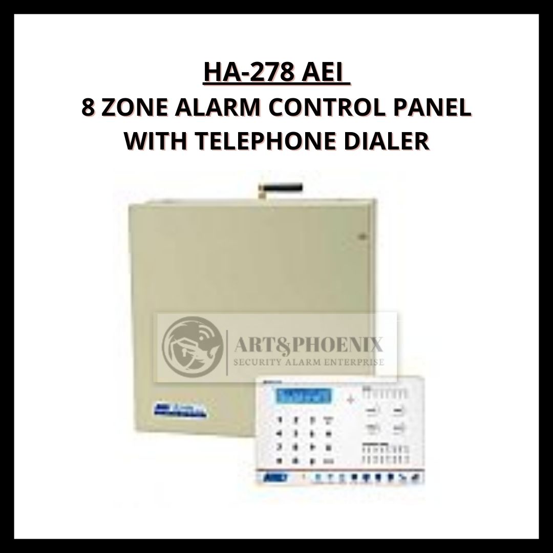 HA-278 AEI 8 ZONE ALARM CONTROL PANEL WITH TELEPHONE DIALER | Lazada PH