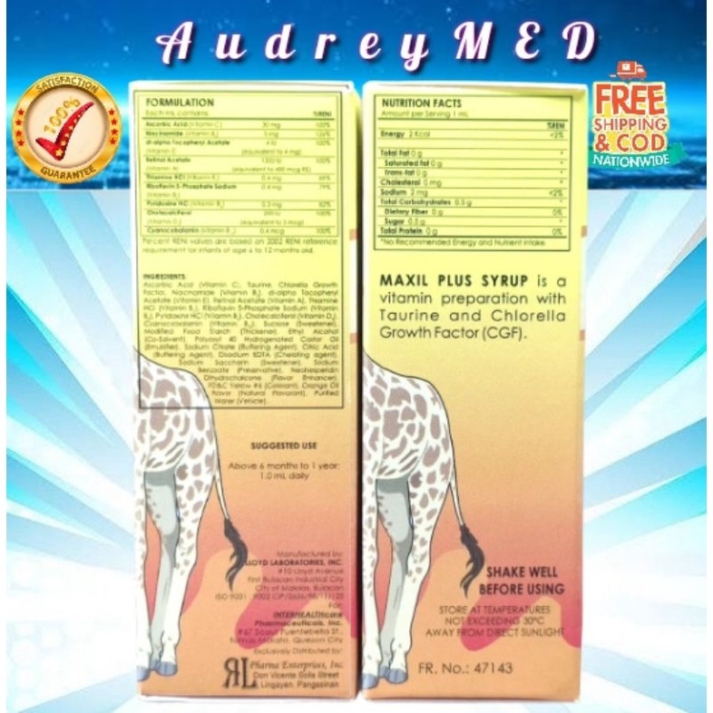 MAXIL Plus (Vit A B Taurine CGF) 15mL Oral Drops | Lazada PH