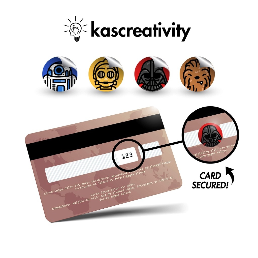 Fandom CVV STICKERS (Anti-Theft Stickers for ATM/Credit Cards) | Lazada PH