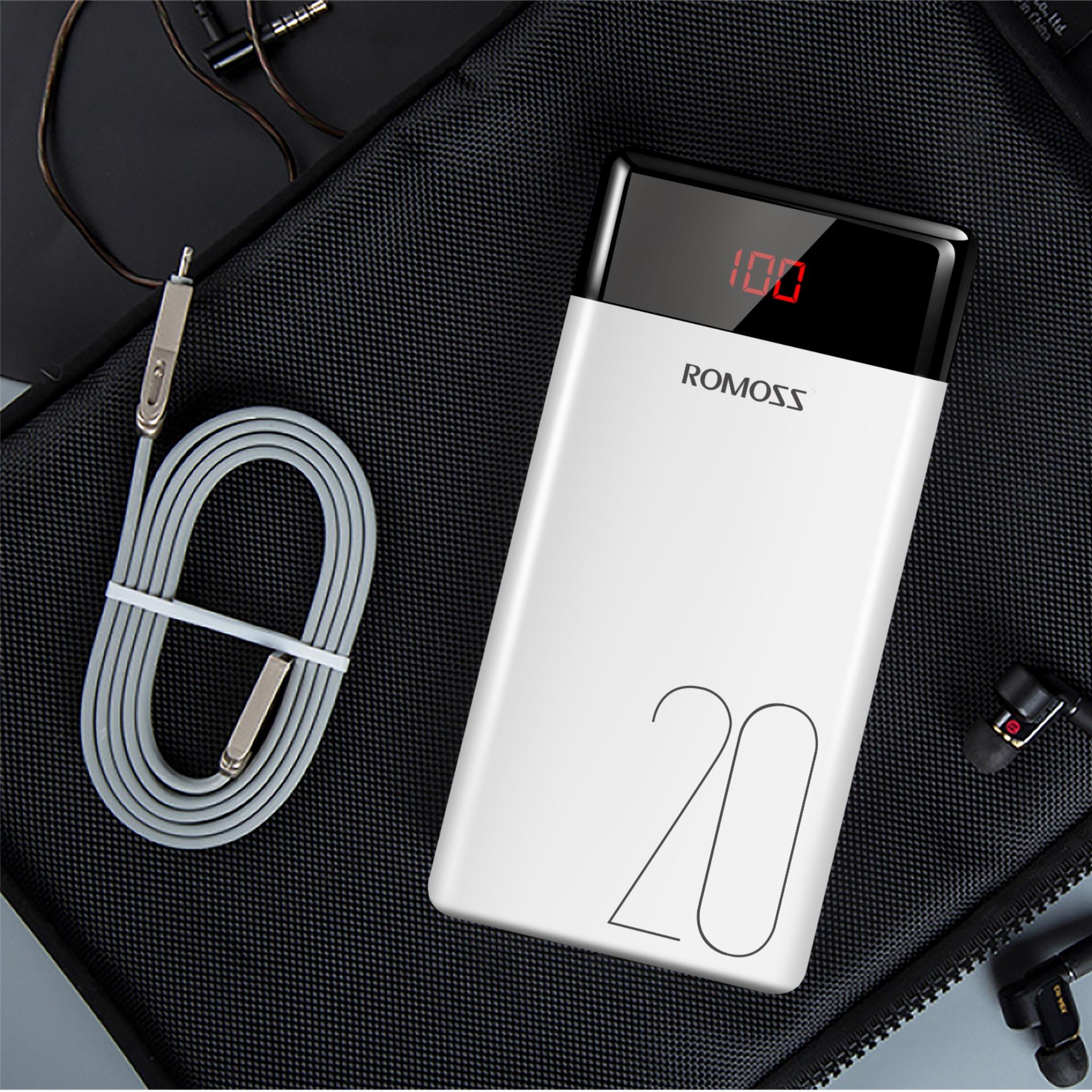 Romoss LT20 20000mAh Powerbank High Quality Li-ion Battery Cell Led ...
