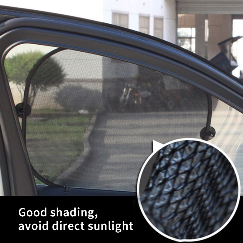Guoda 2PCS Car Side Rear Window Screen Sun Shade Mesh Cover Windshield ...