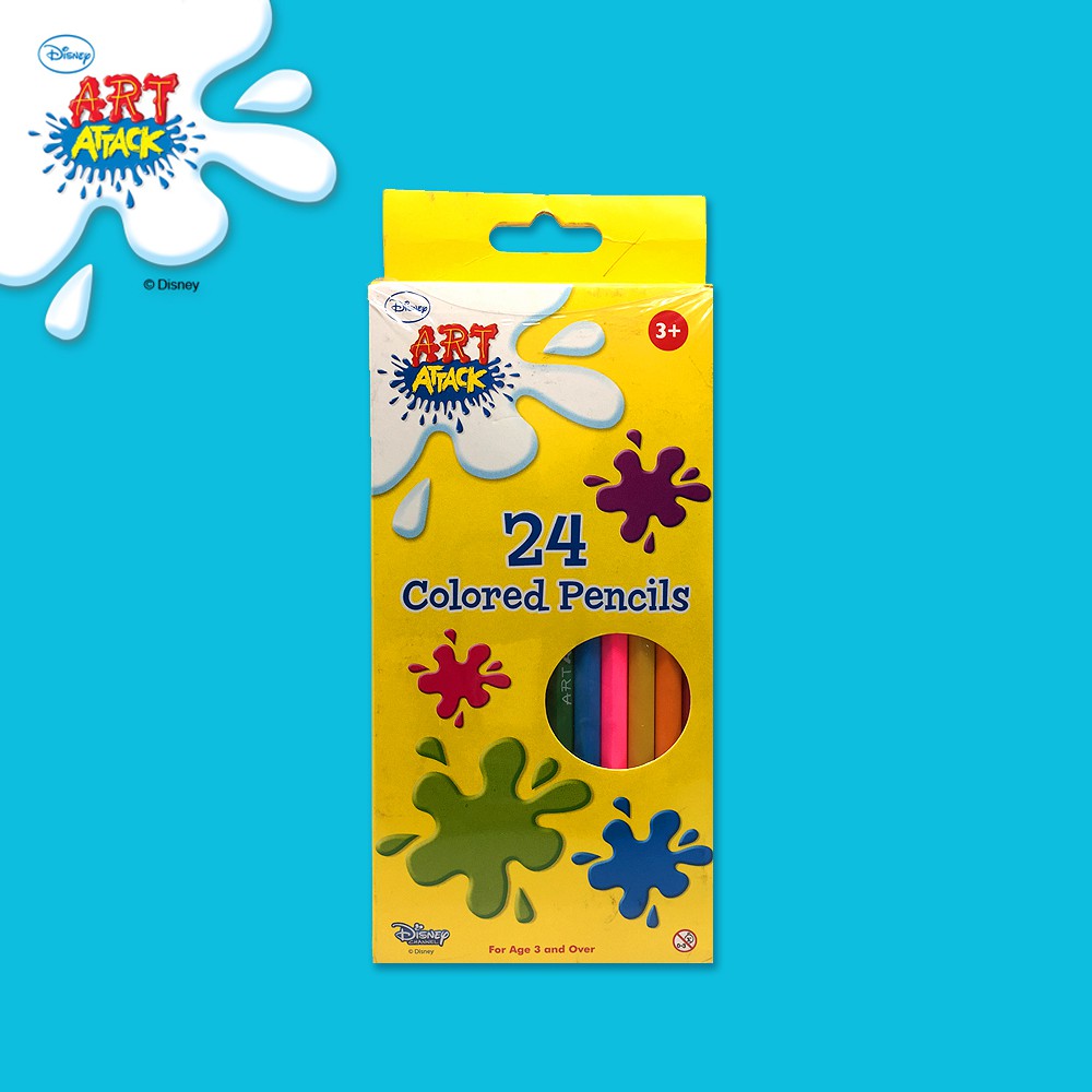 Disney Art Attack Triangular Shaped Colored Pencils (24 Colors) | Lazada PH