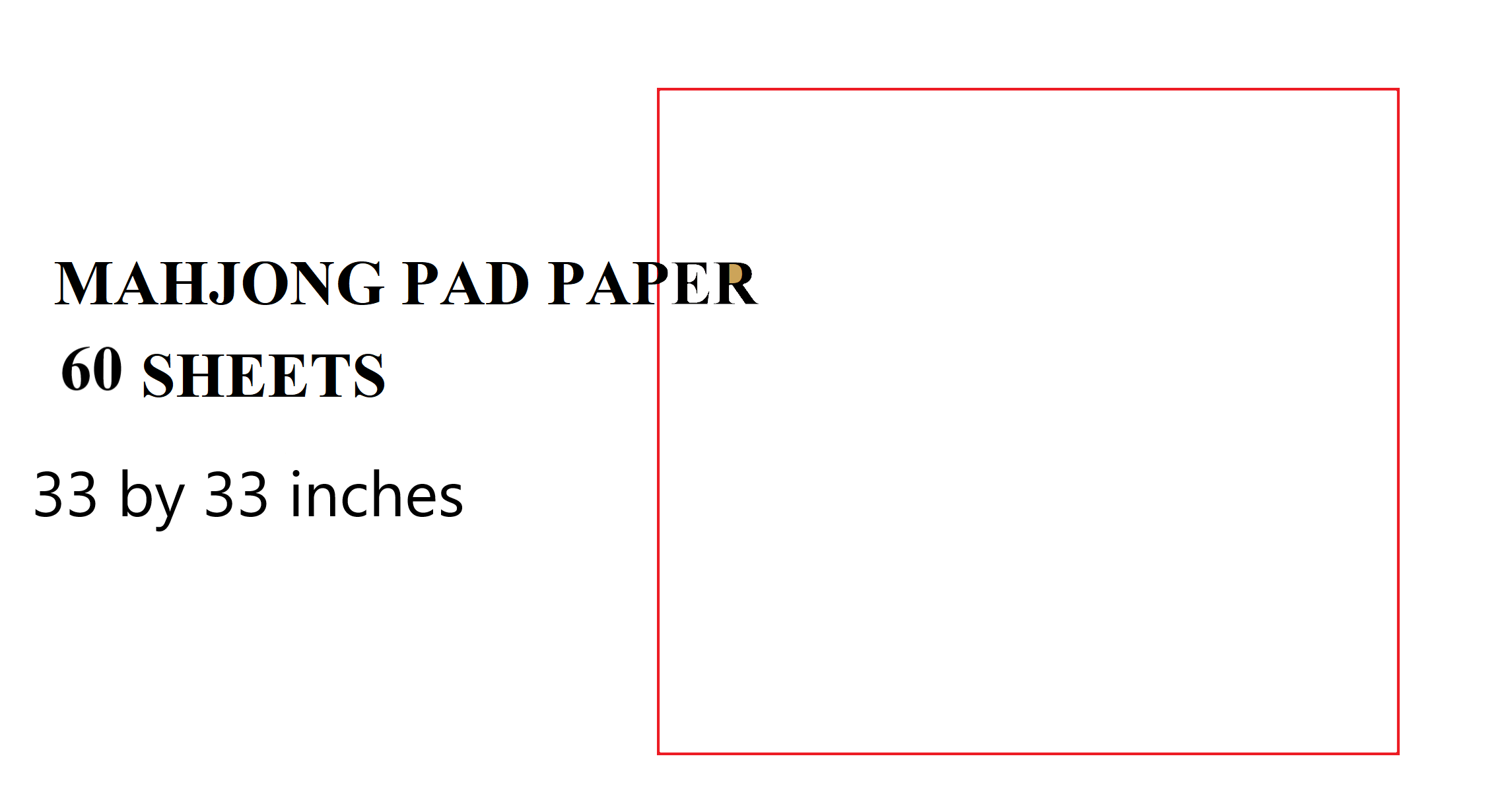 MAHJONG PAD PAPER (STANDARD SIZED) 60 sheets | Lazada PH