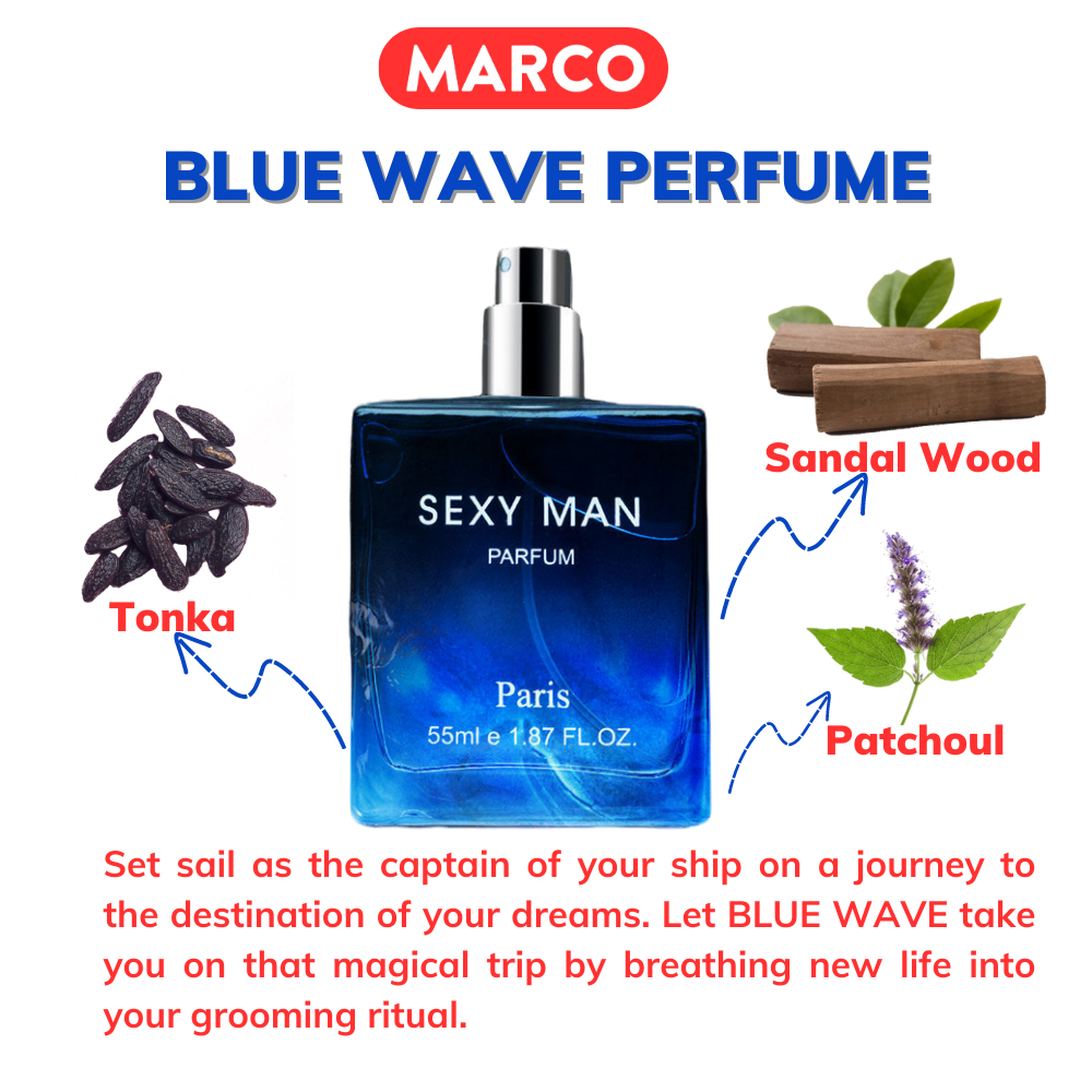 Marco SEXY MAN Perfume Paris Perfume 55ml Long-lasting fragrance for ...