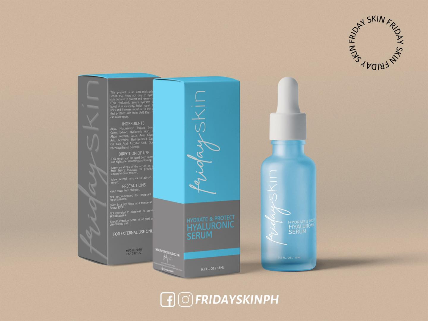 Friday Skin hydrate & protect Hyaluronic Serum | Lazada PH