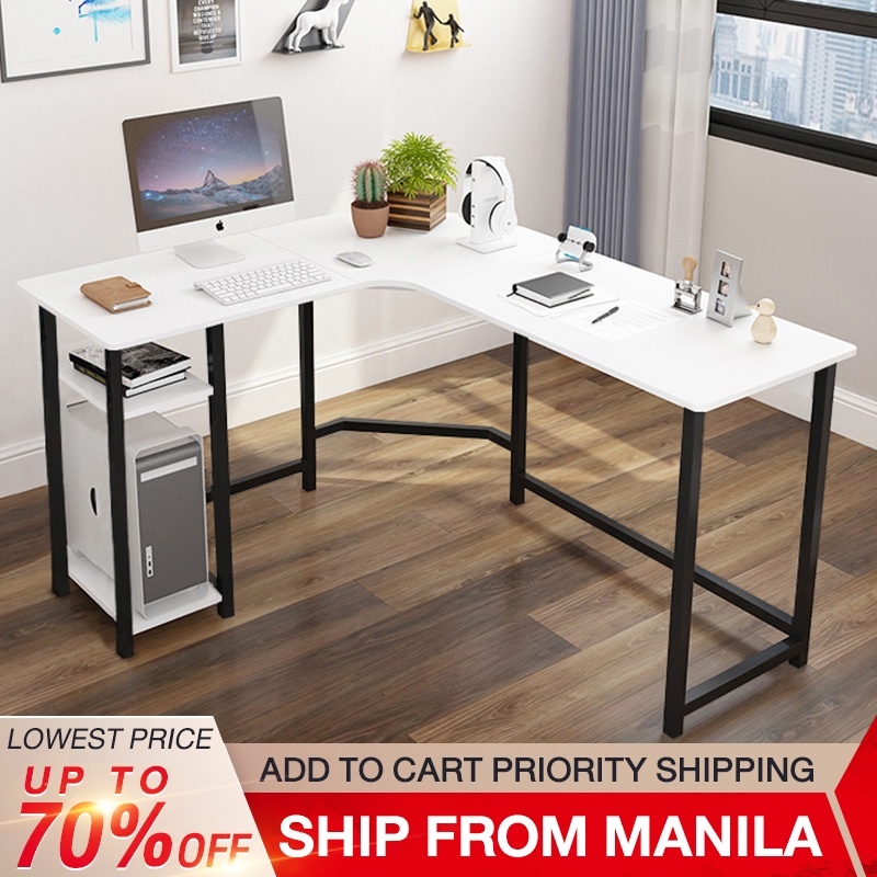 BAIERDI Computer desk writing desk desktop computer desk with keyboard ...