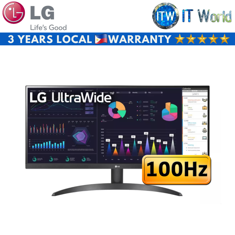LG 29WQ500-B - 29” UltraWide FHD(2560x1080) / 100Hz / IPS / 5ms (GtG ...