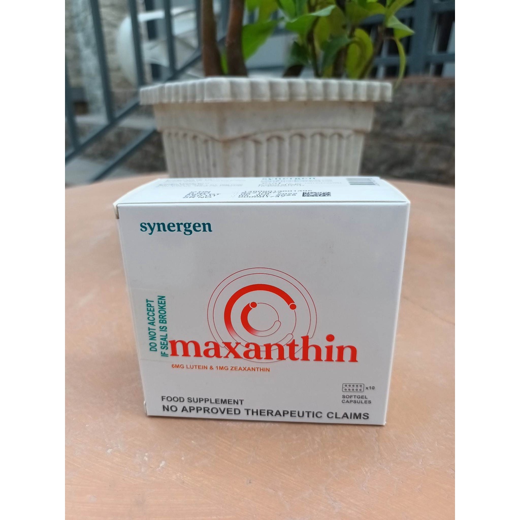 Maxanthin ( 6mg Lutein & 1mg Zeaxanthin) Sold 10 pcs per banig | Lazada PH
