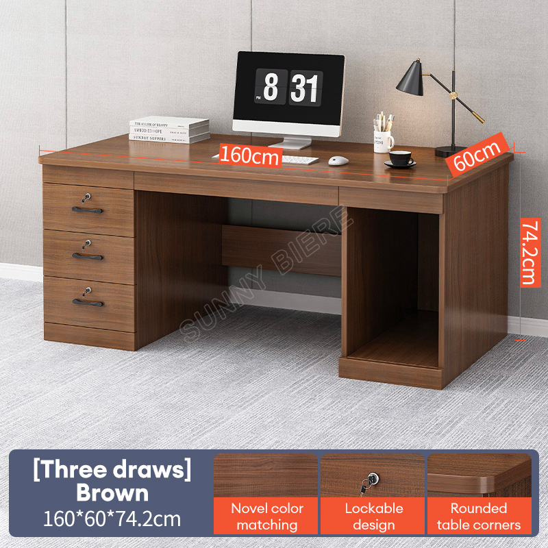 Ditto Computer Desk with Drawer Office Table with host port | Lazada PH