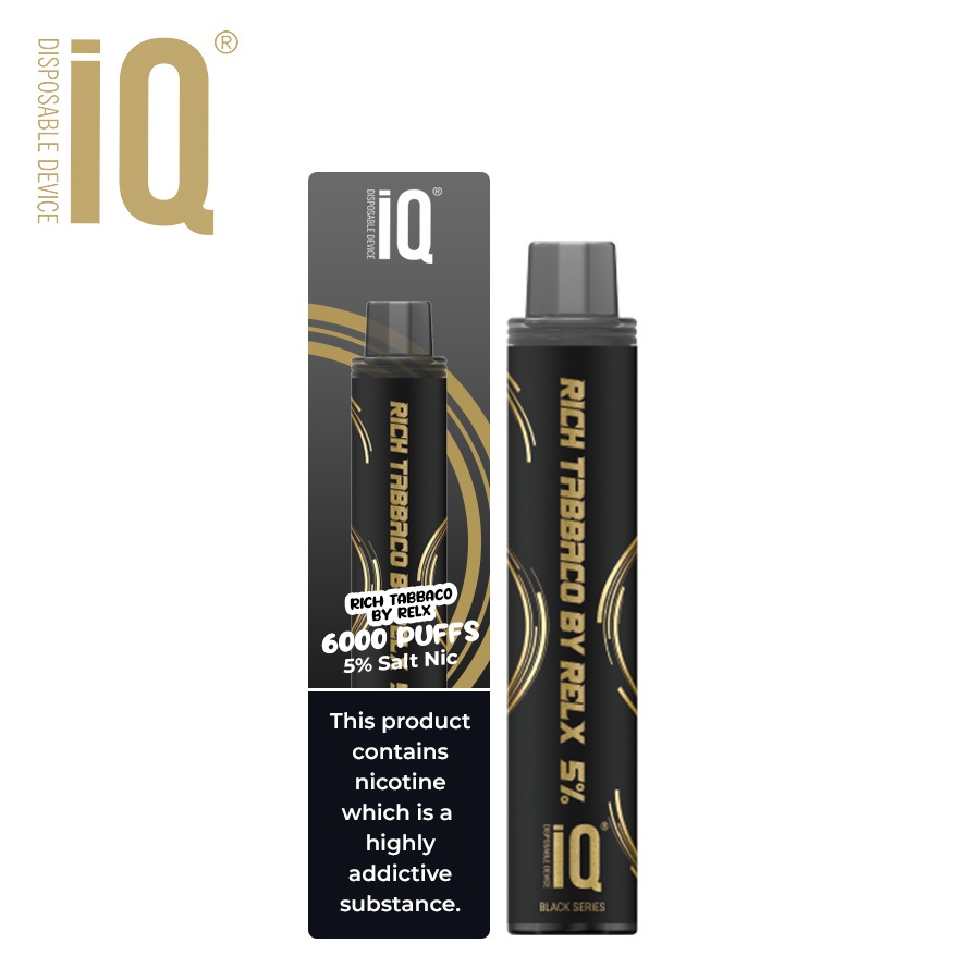 IQ Vape Black Series Rechargeable 6000 Puffs RT by RELX | Lazada PH