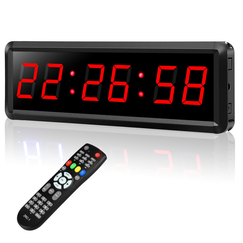 [COD]Seesii 1.5 inch LED Gym Timer Interval Timer, Countdown Wall Clock ...