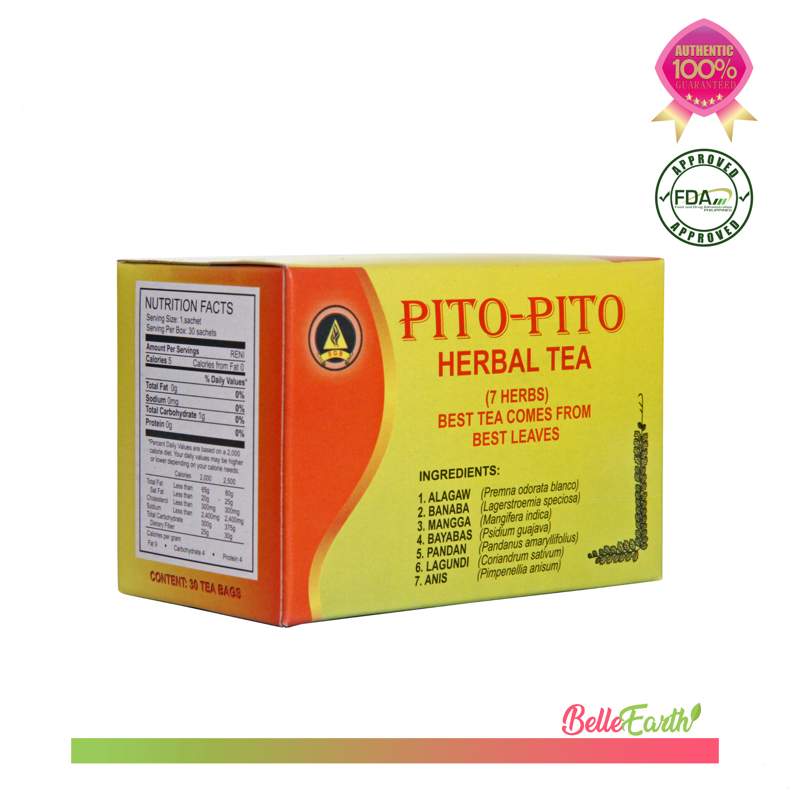 Pito-Pito Herbal Tea 30's | Lazada PH