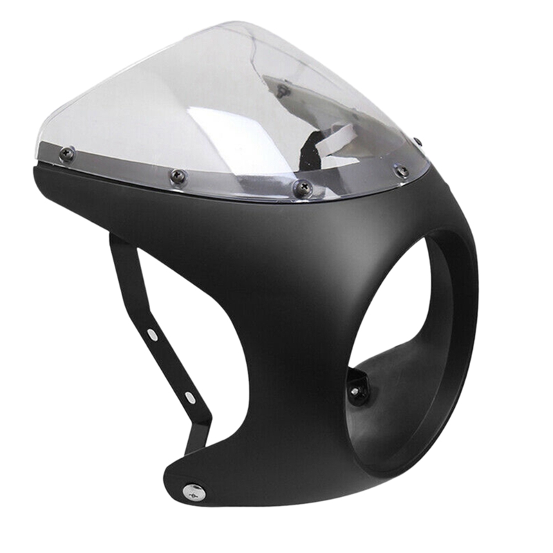 Universal Motorcycle Cafe Racer 7Inch Headlight Handlebar Fairing ...