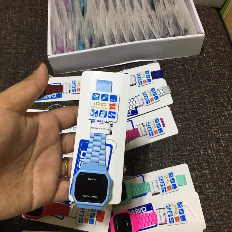 【Ready Stock】 New colors Casio Digital Touch Screen Trendy Watch with ...