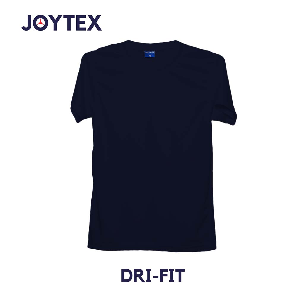 JOYTEX Dri-Fit Round Neck Navy Blue Plain Shirt | Lazada PH