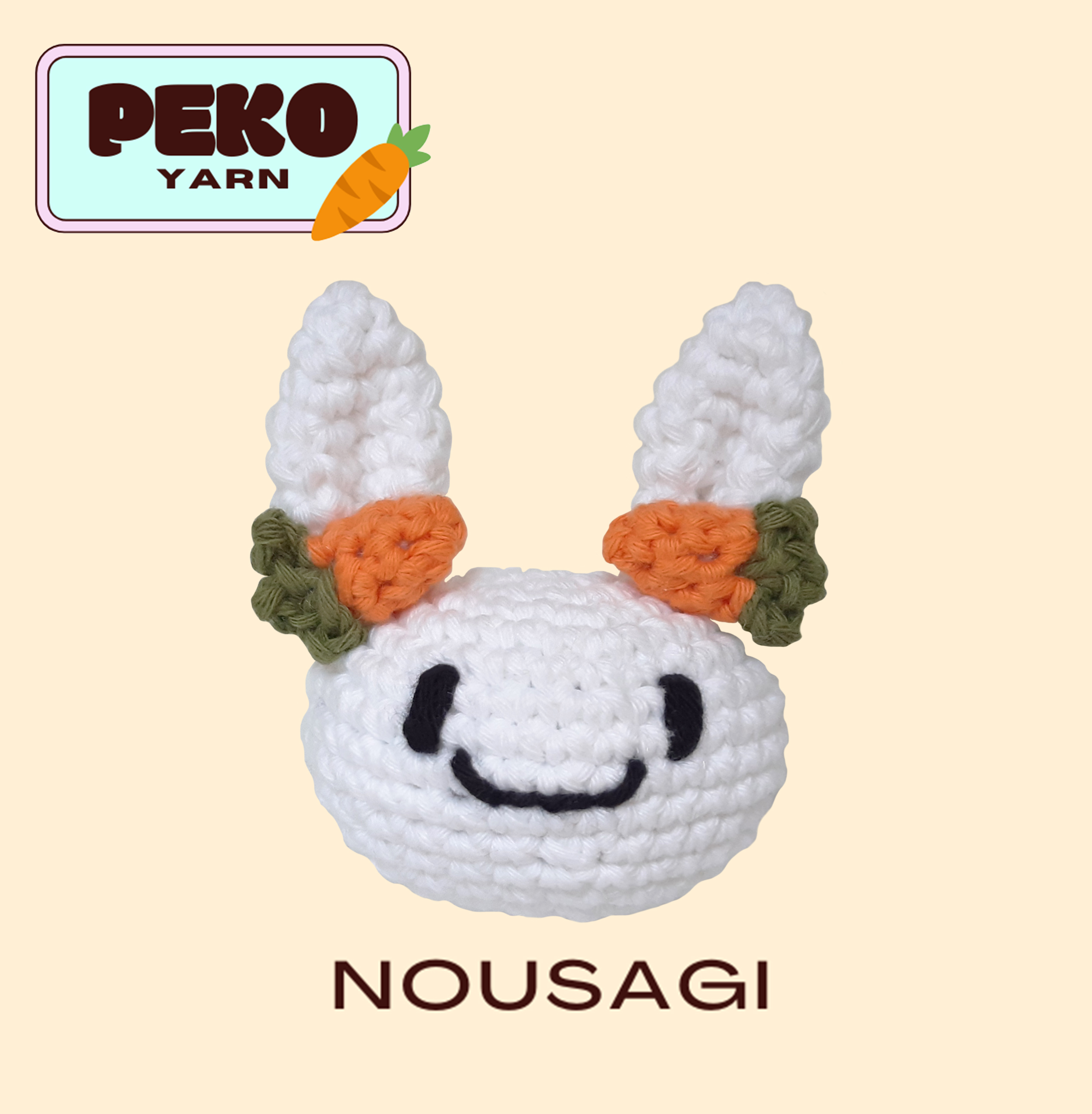 PekoYarn - NOUSAGI - Crochet Hololive Inspired Mascot Handmade ...
