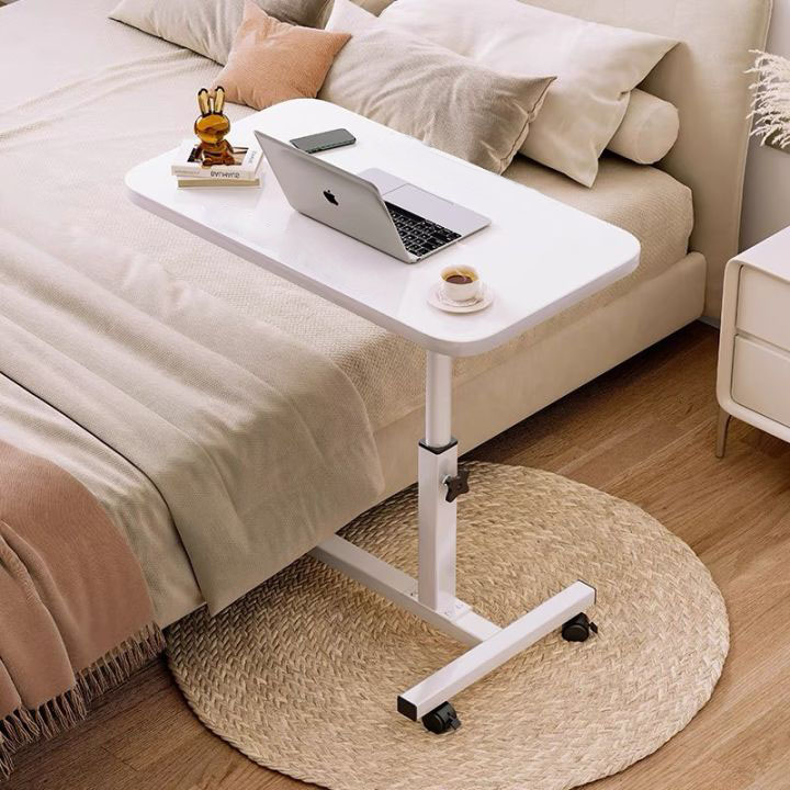 Multifunction Bedside Table With Wheels Bed Table for Laptop Movable ...