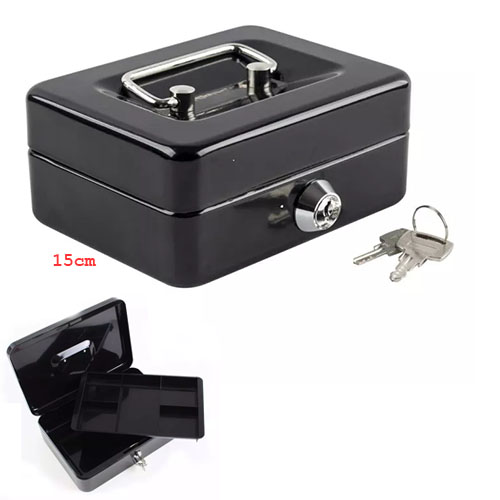 CASHBOX001 - (15/30Cm) Cash Box 4 Grid Cash Bill /5 Grid Coins Suitable ...