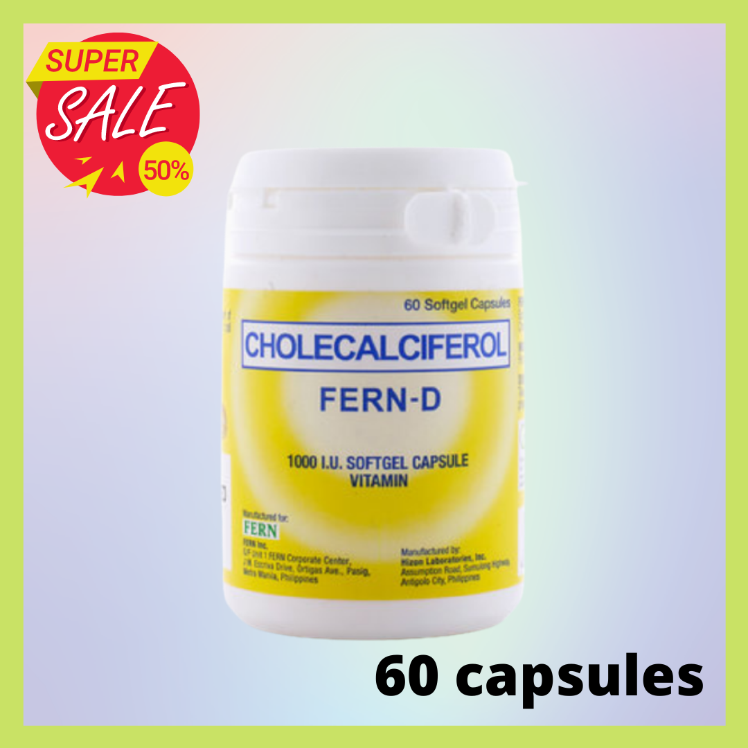 ( Jacintoo Store ) 1 Bottle Fern D Vitamin D Supplement 60 soft gel capsules | Lazada PH