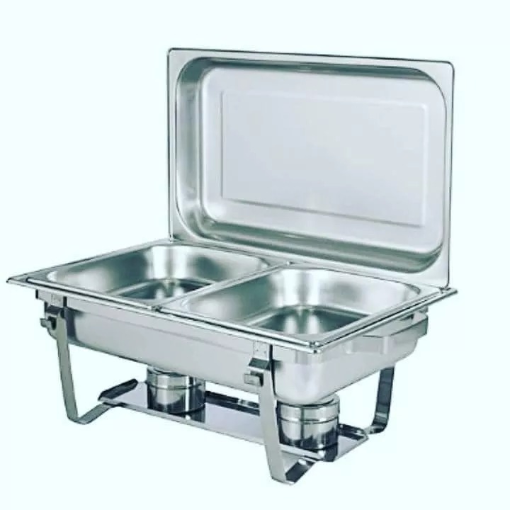 Chafing Dish Set 11L Food Warmer Stainless Steel Square with Alcohol ...
