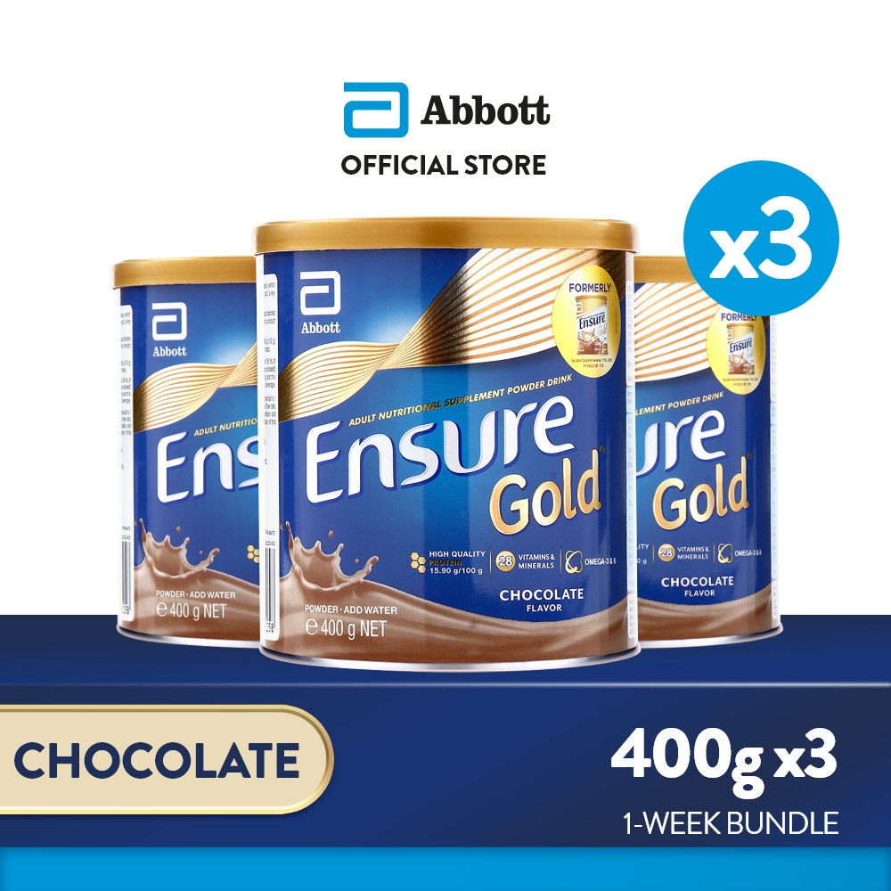 Ensure Gold HMB Chocolate 400g For Nutrition Bundle of 3 | Lazada PH