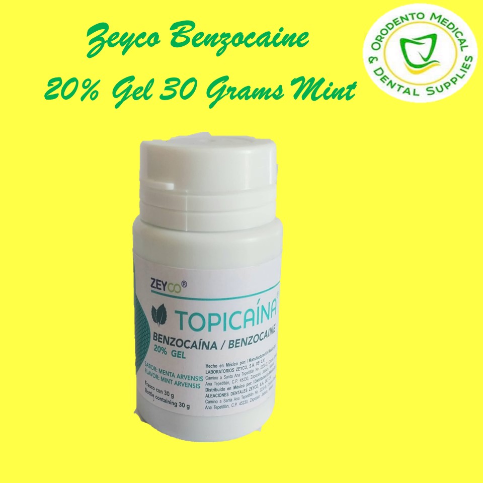 Bezocaine 20% Zeyco Topicaina Ansthestic Gel- Strawberry,Mint & Cherry ...