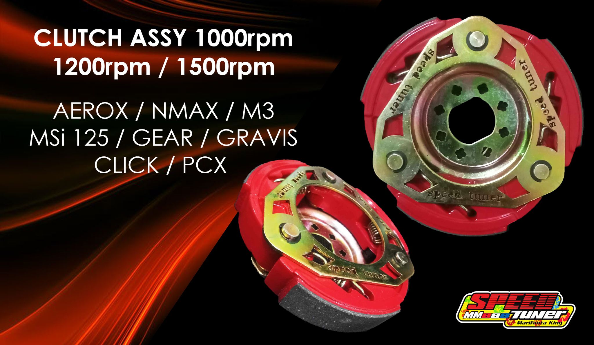 Speedtuner Lining Assy for m3/Nmax V1,V2/Aerox V1, V2/Click/Pcx/Adv ...