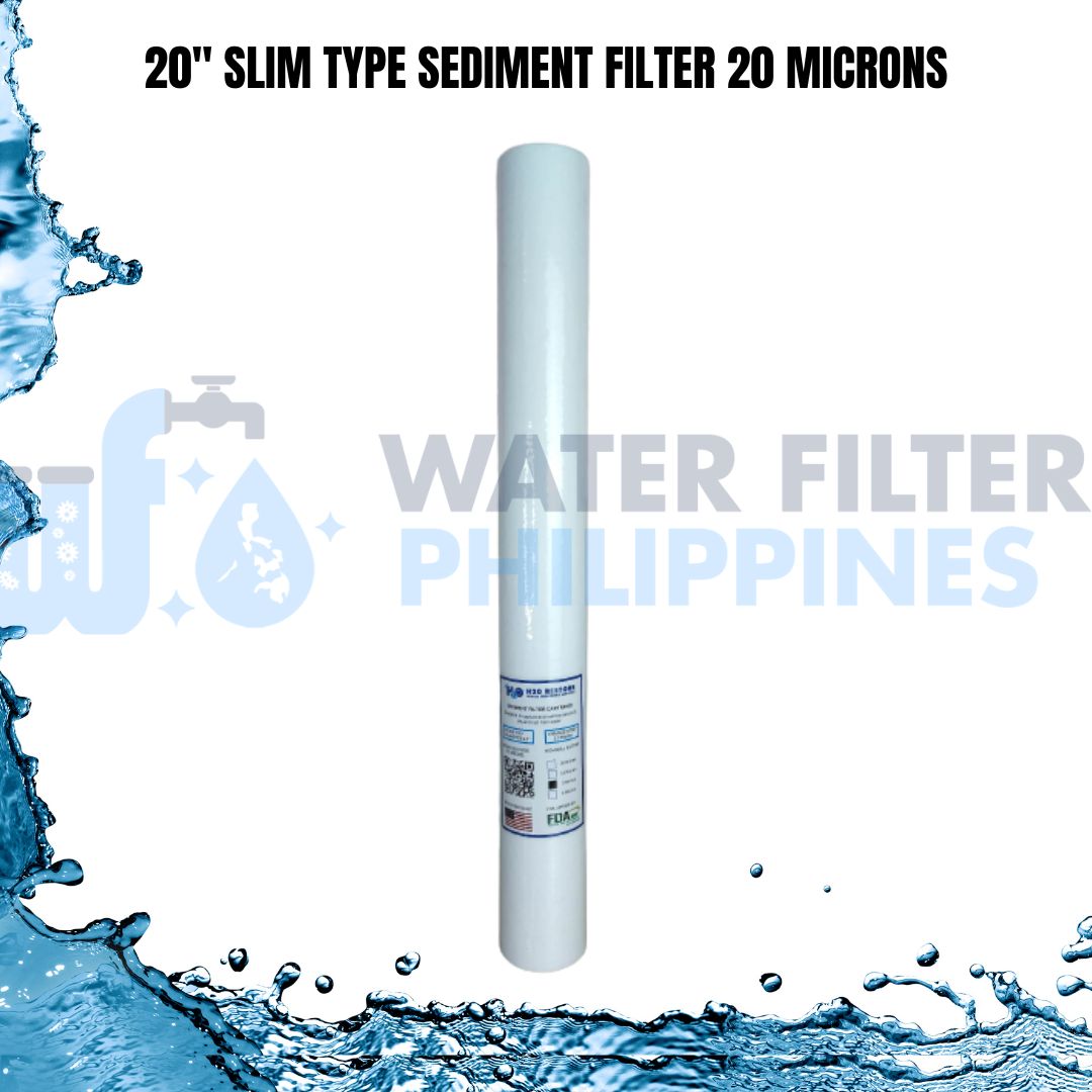 Water Filter 20" Slim Type Sediment Filter 20micron Replacement Filter ...