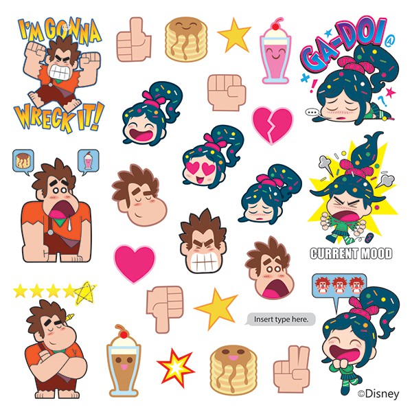Disney Wreck-It Ralph DIY Stickers 1 pack 10 sheets/Decoration ...
