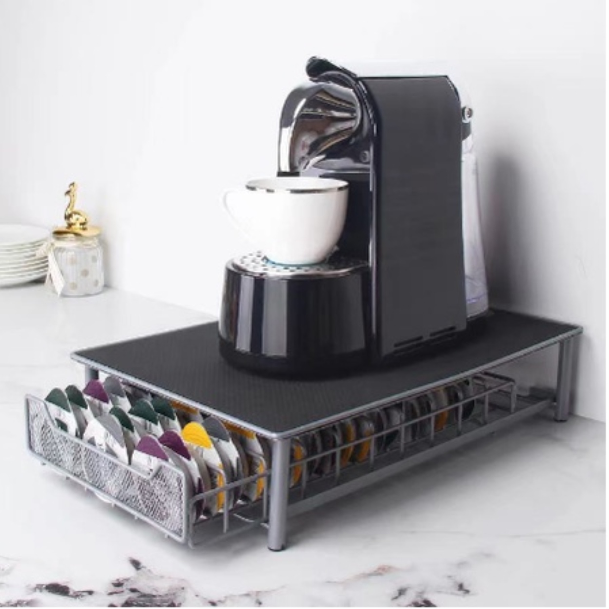 NLRVyXZx Creative Tassimo coffee machine drawer base iron capsule ...