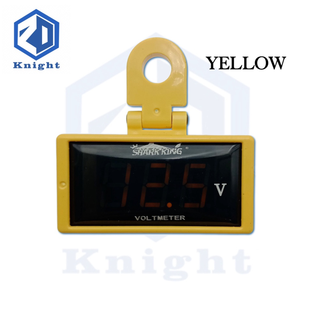 ☼Knight Motorcycle Volt Meter with Holder Classic Digital Speedometer ...