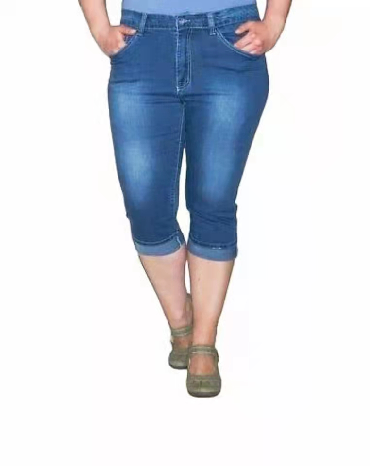 Size 30-42 Plus Size Stretchable Denim Tokong Highwaist Curvy Fit w ...