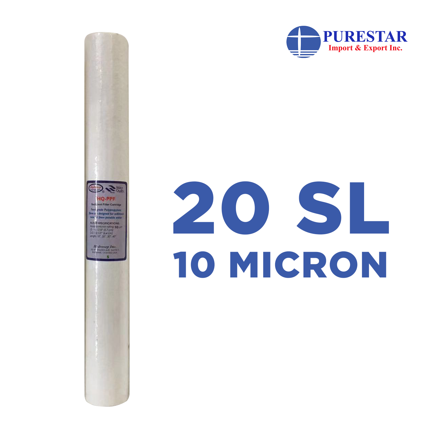 Hydroseps Sediment Water Filter 20SL (1, 5 ,10, 20 MICRON) | Lazada PH