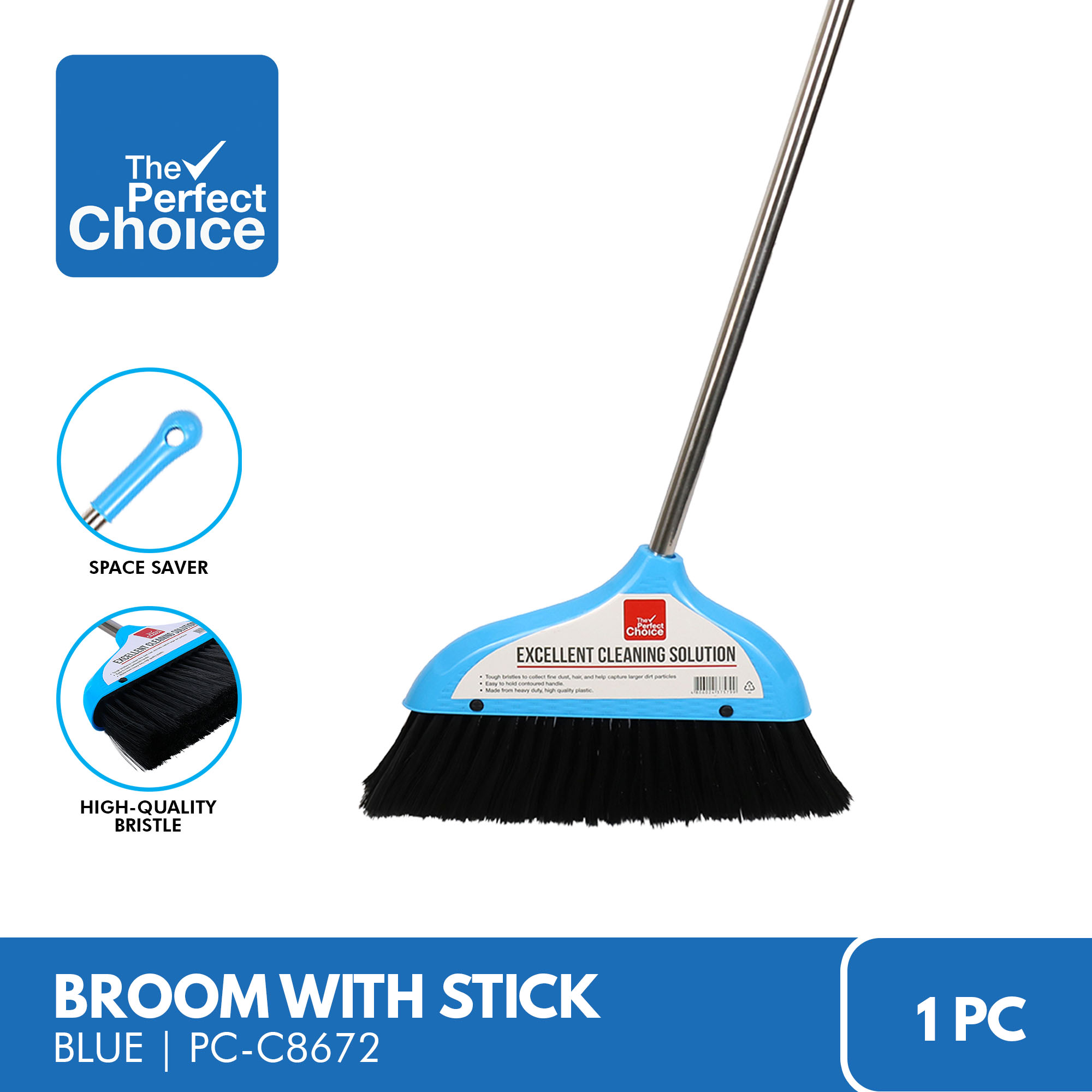 The Perfect Choice Broom With Stick | For Residential, Industrial, and ...