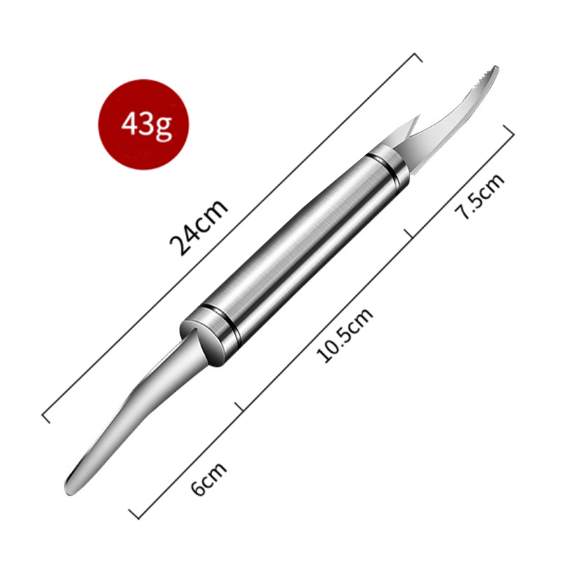 Shrimp Deveiner Tool，Shrimp Opener to Shrimp Line Stainless Steel Clean ...