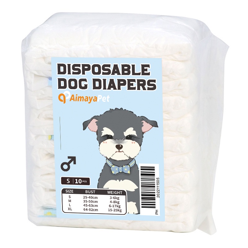 Disposable Dog Diapers Male and Female Pet Diaper Puppy Diaper Leak ...
