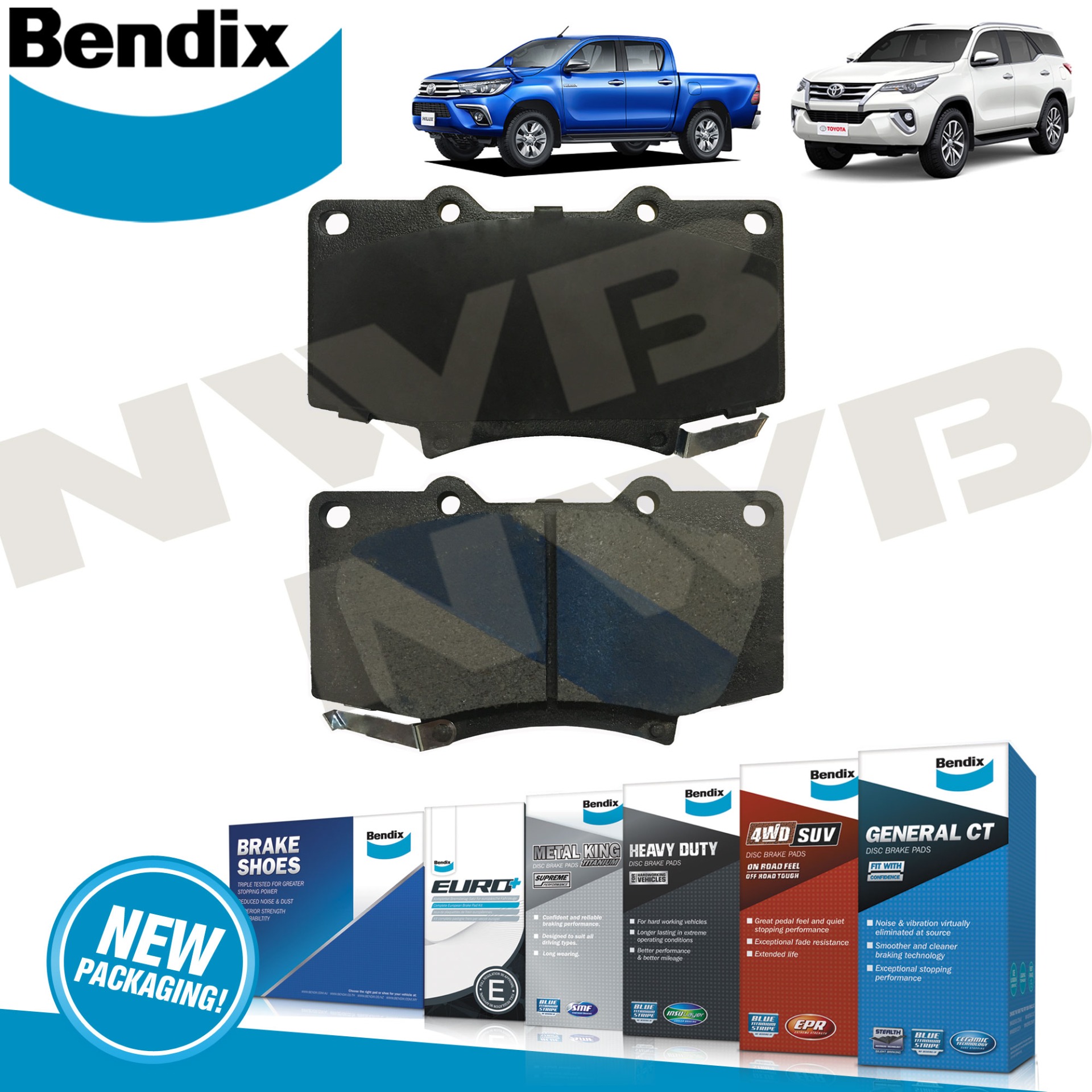 Bendix Brake Pads Front Set GCT for Toyota Fortuner 2016-2021 (DB2380) | Lazada PH