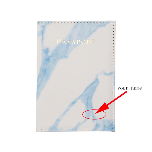 Customize Name Passport Cover Travel Wallet Covers for Passports Gold ...