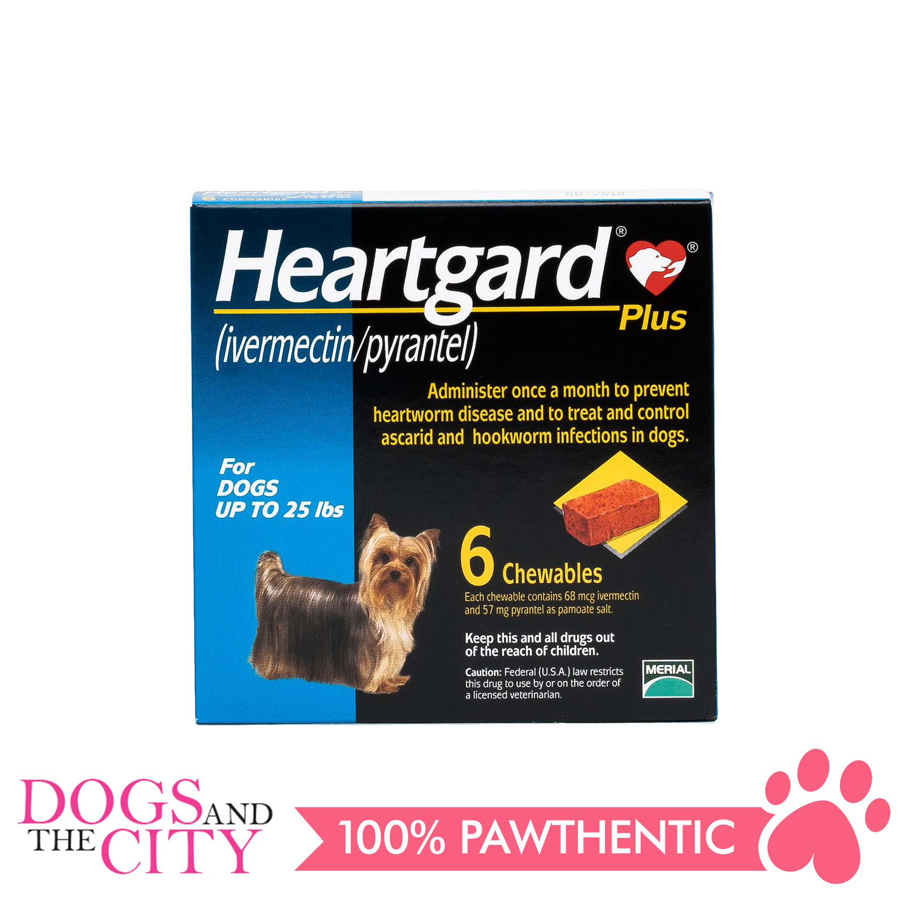 Heartgard Plus Chewable Tablets for Dogs, up to 11kg (6 chewables ...