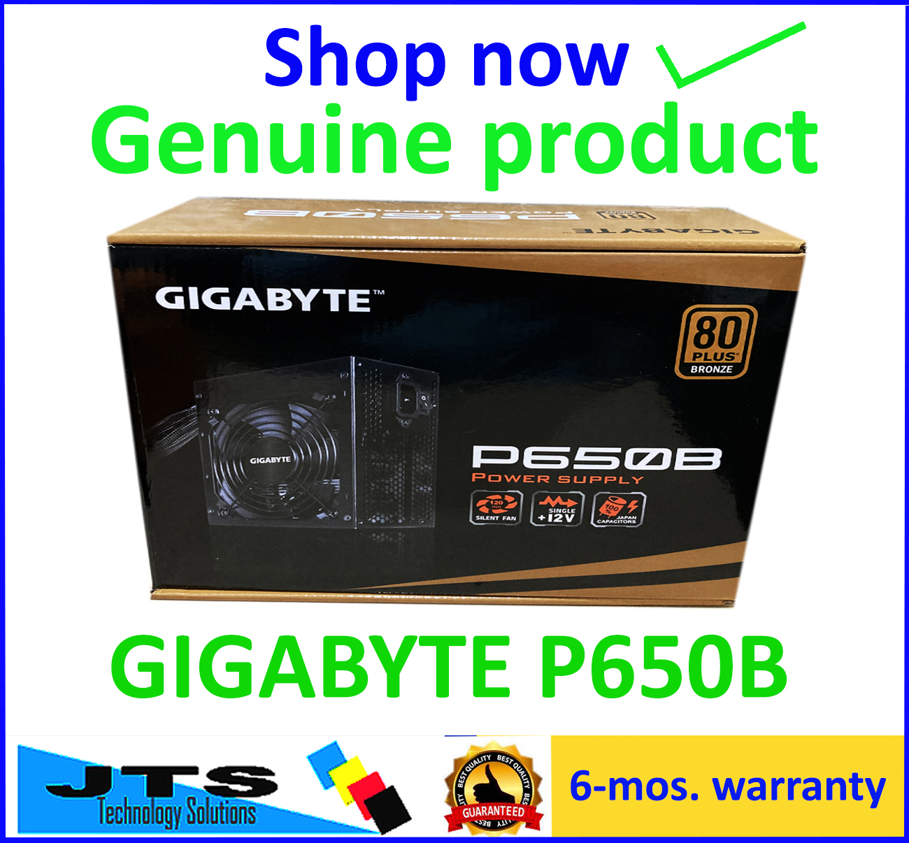 Gigabyte P650B 650Watts True rated power supply unit 80+ Bronze | Lazada PH
