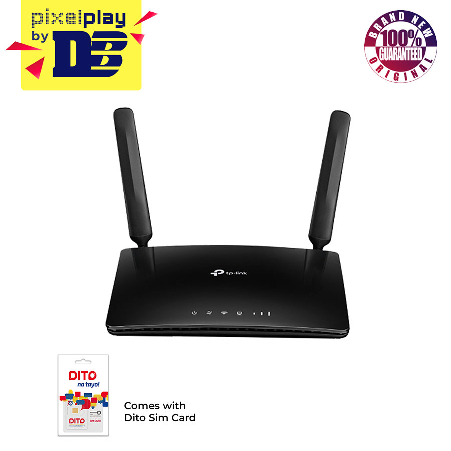 TP-Link 300MBPS Wi-Fi 4G LTE Router (TL-MR150) | Dito Sim Card | Lazada PH