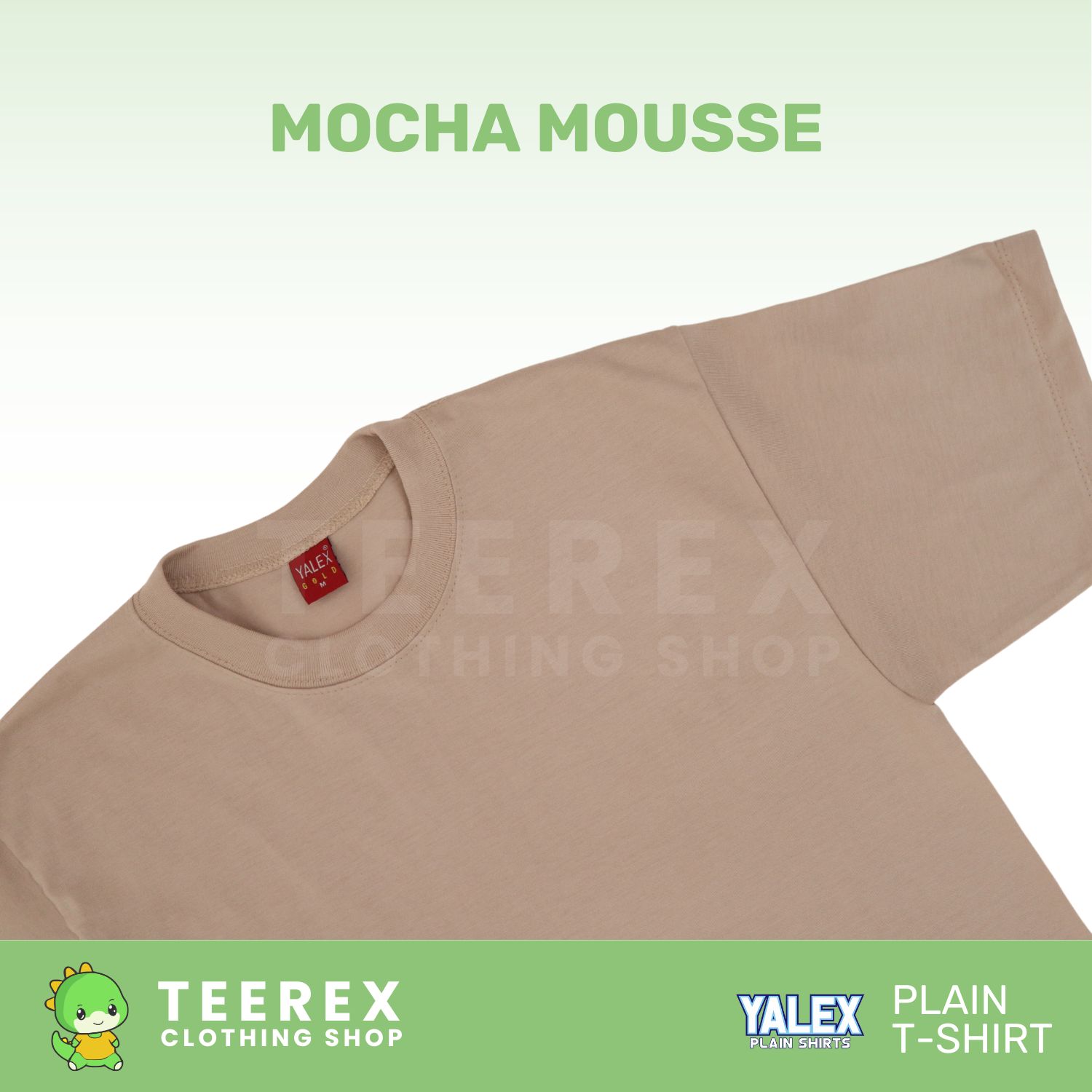 YALEX PLAIN SHIRT | COLOR OF THE YEAR - 2025 (MOCHA MOUSSE) | Lazada PH