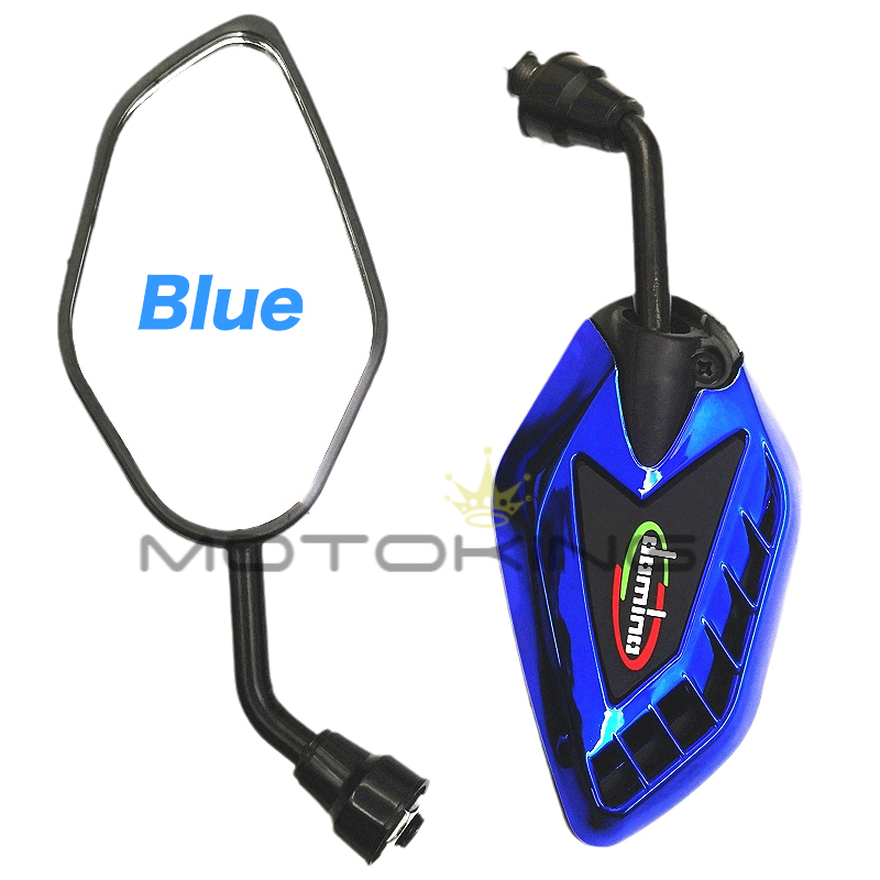 M King⭐Domino Short Stem Side Mirror HD clean flat lens For Honda ...