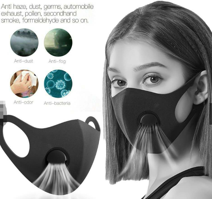 Korean Air Purifying Mask Mouth Muffle Carbon Filter Dust Haze Fog ...