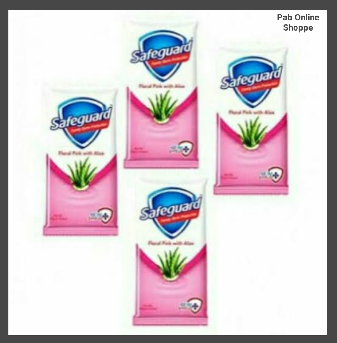 SAFEGUARD FLORAL PINK WITH ALOE VERA BAR SOAP 60 GRAMS X 6 PACKS ...