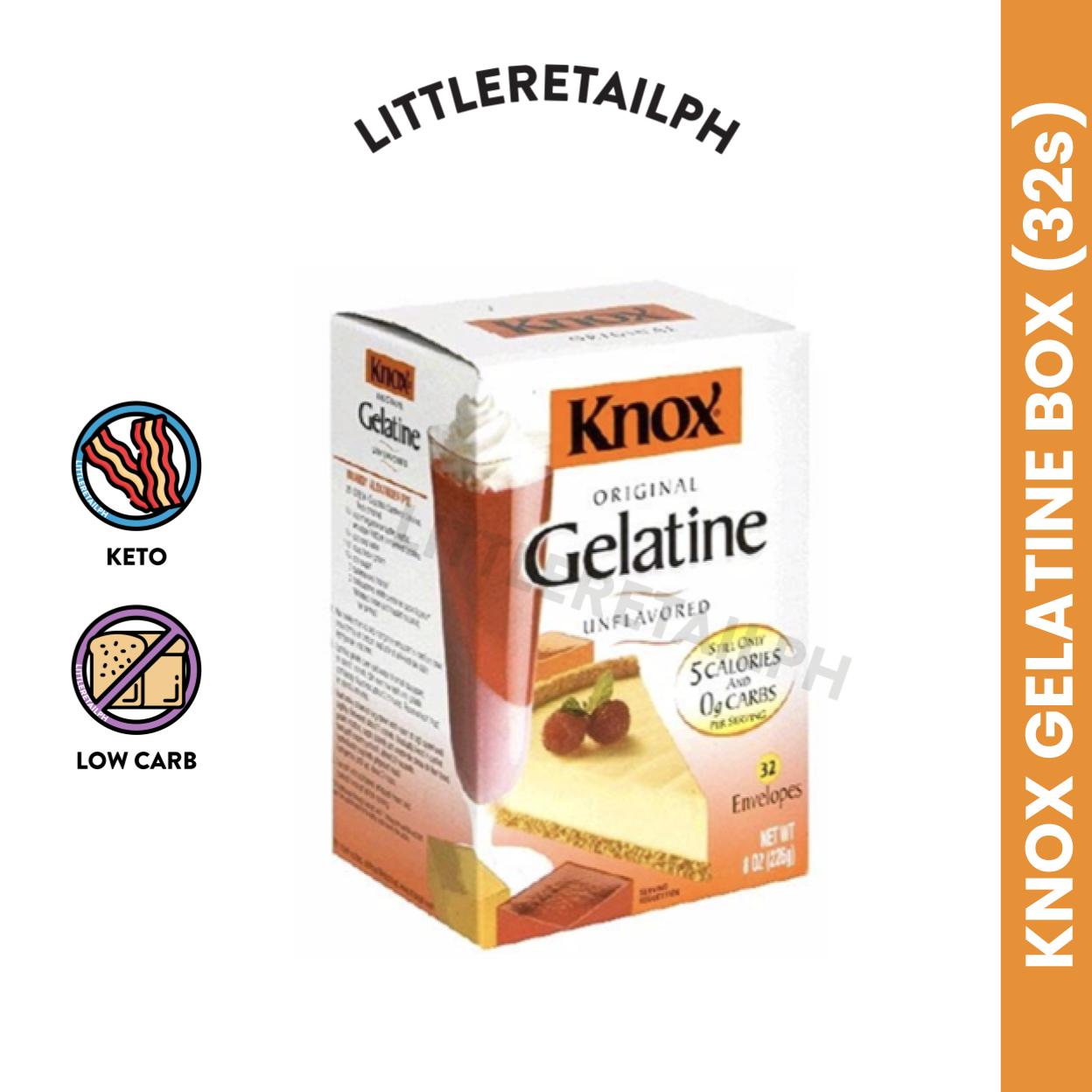 Knox Gelatine Unflavored BOX (Zero Carbs) for Keto/Low Carb Coffee ...