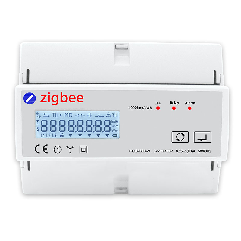 80A Zigbee Energy Monitor Tuya 3 Phase Energy Meter Electric ...