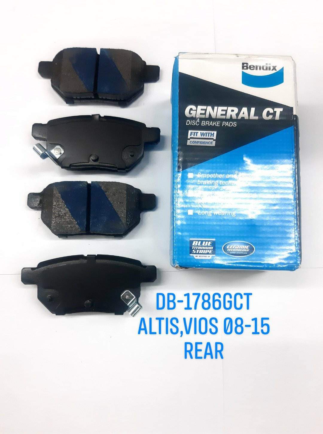 BENDIX BRAKE DISC PAD DB-1786GCT for TOYOTA COROLLA ALTIS 2008-2015 ...