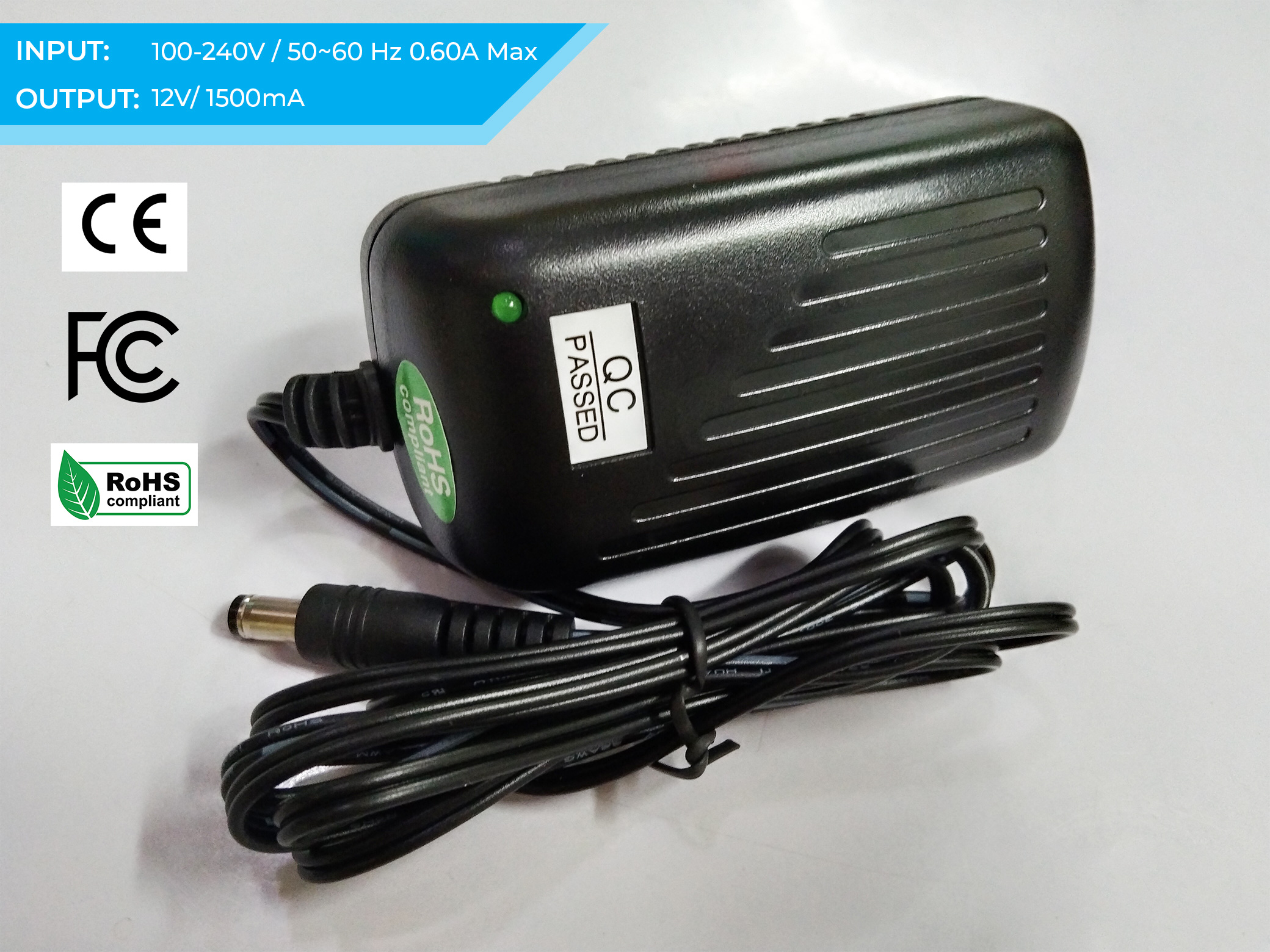 Switching Power Supply/ Adapter INPUT: 100-240V / 50~60 Hz 0.60A Max ...