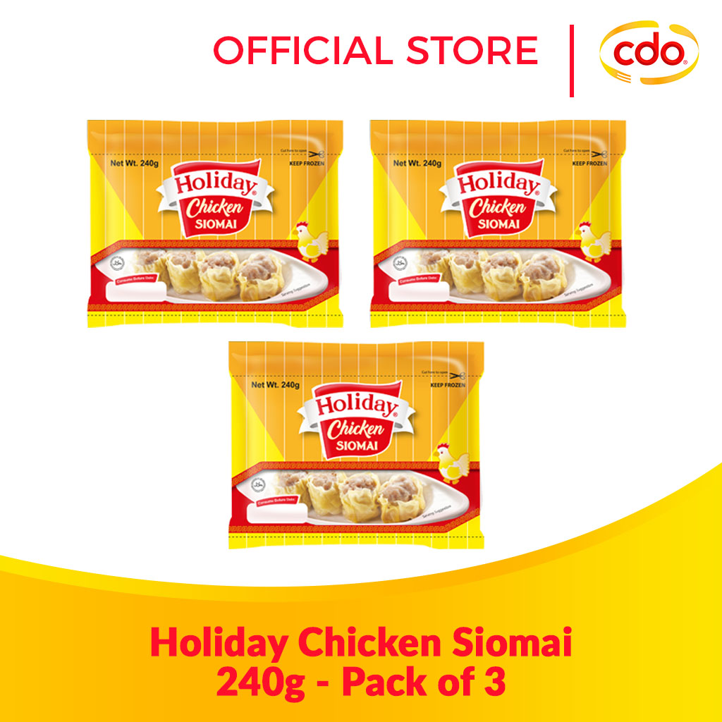 HOLIDAY Chicken Siomai 240g - Pack of 3 | Lazada PH